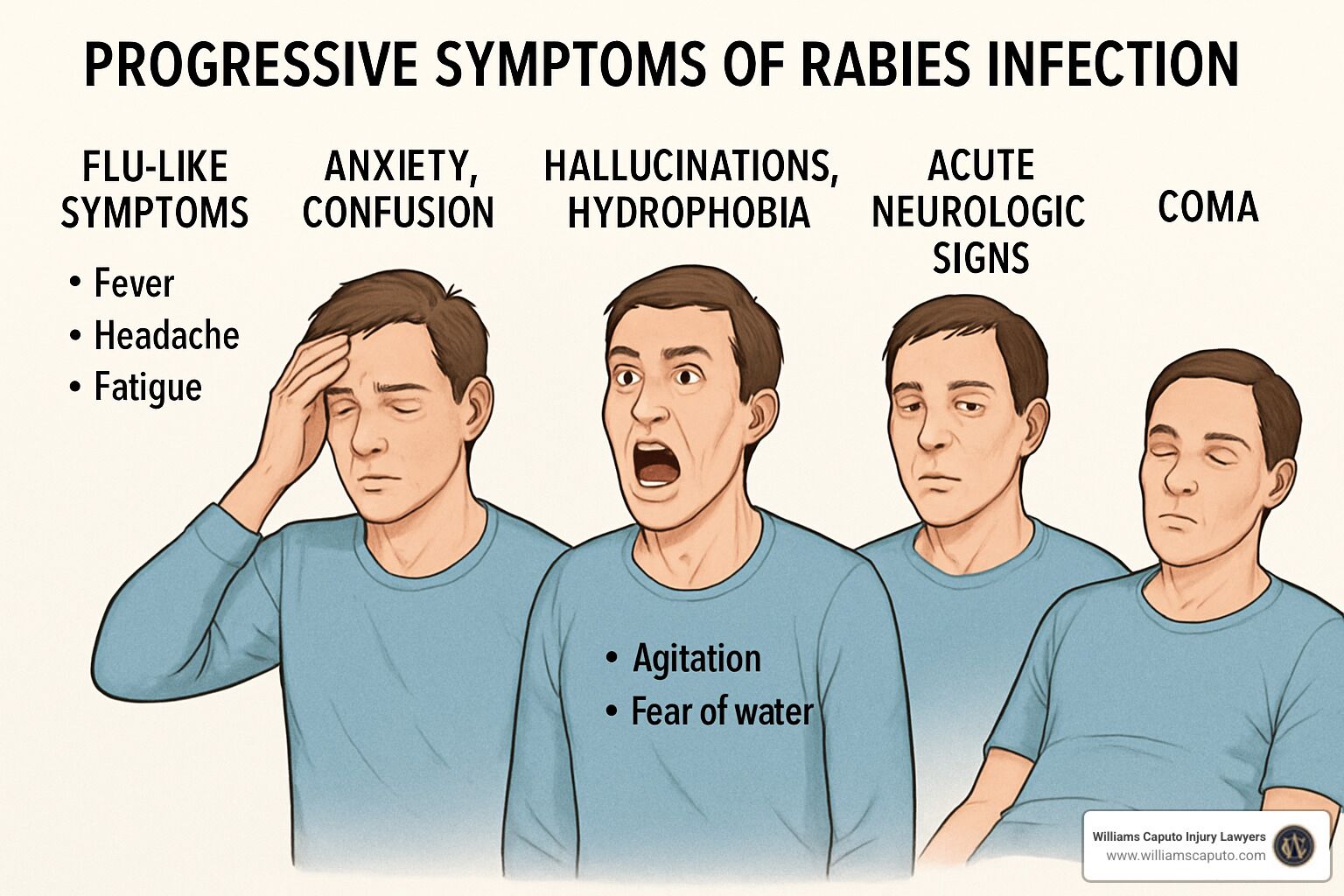 rabies bite signs